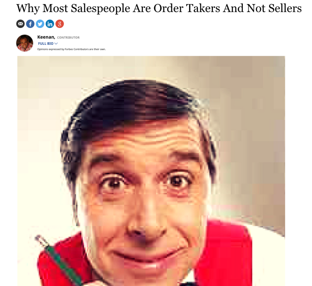 Most Salespeople Aren't Actually Selling When They're Selling - A Sales Guy